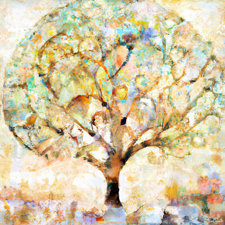 Flourish In Light - Large Abstract Art – Canvas Wall Art