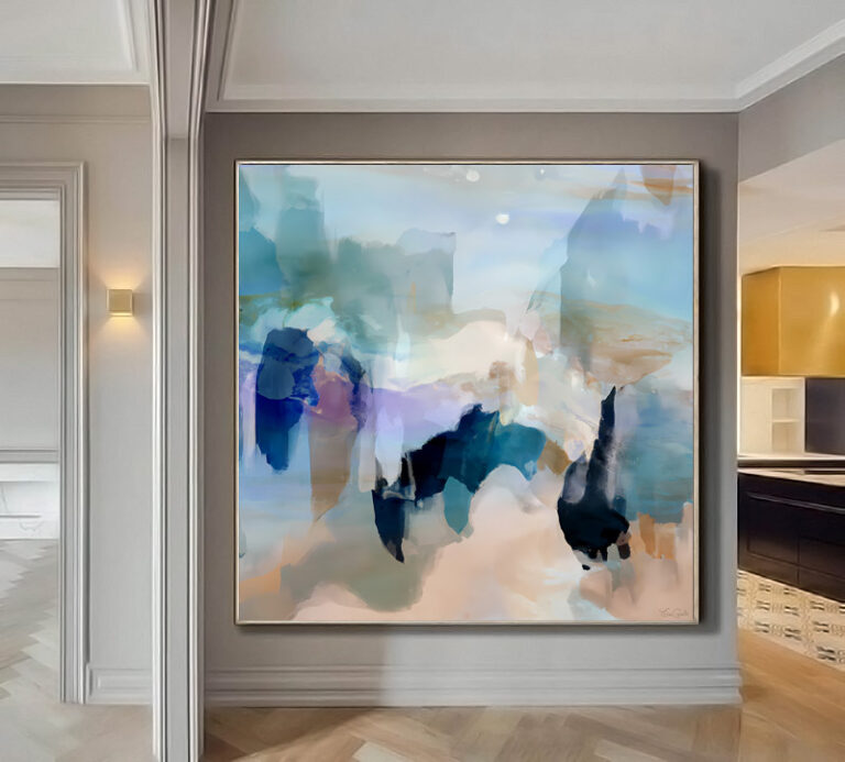 Softly - Large Abstract Art – Canvas Wall Art