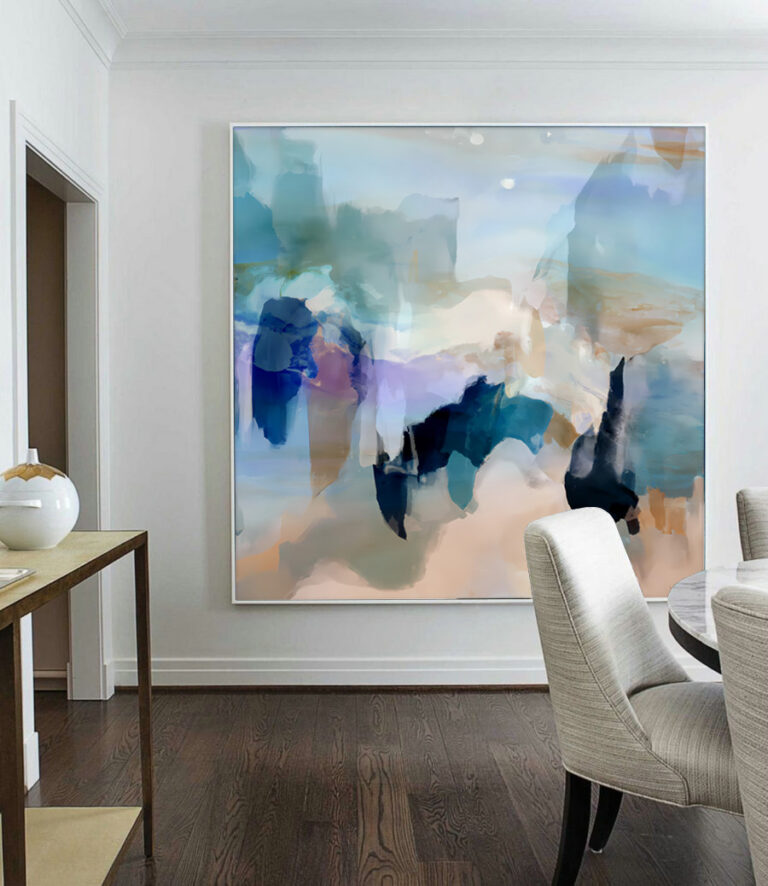 Softly - Large Abstract Art – Canvas Wall Art